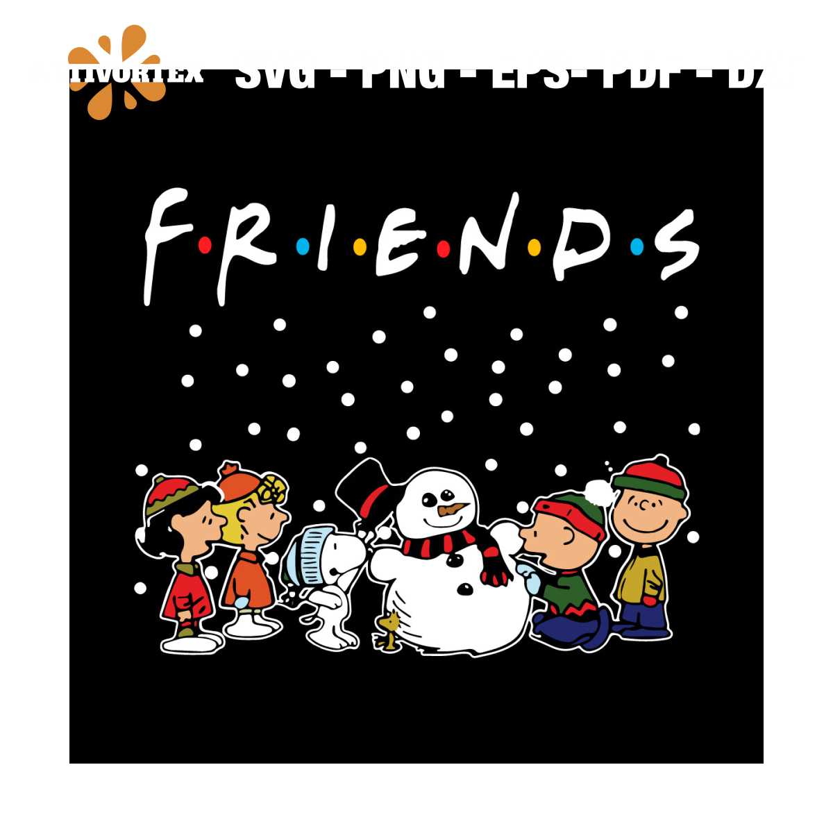Winter Peanuts Friends Svg Svg, Christmas Svg, Friends Snoop | Inspire ...