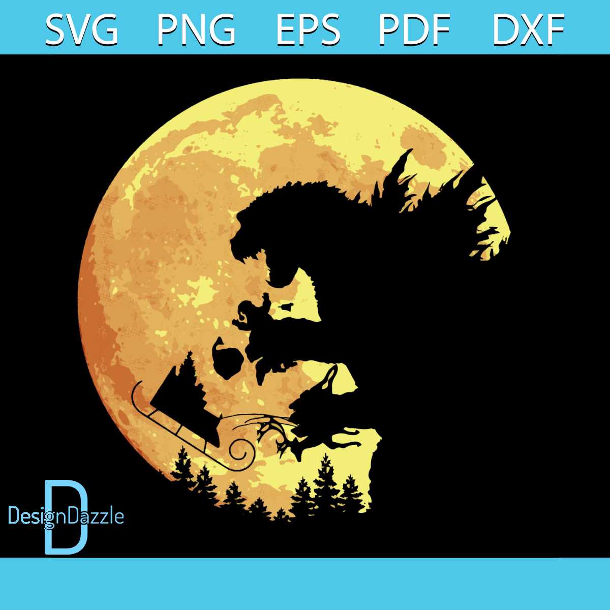 Santa And Godzilla Svg, Christmas Svg, Godzilla Svg, Santa C | Inspire ...