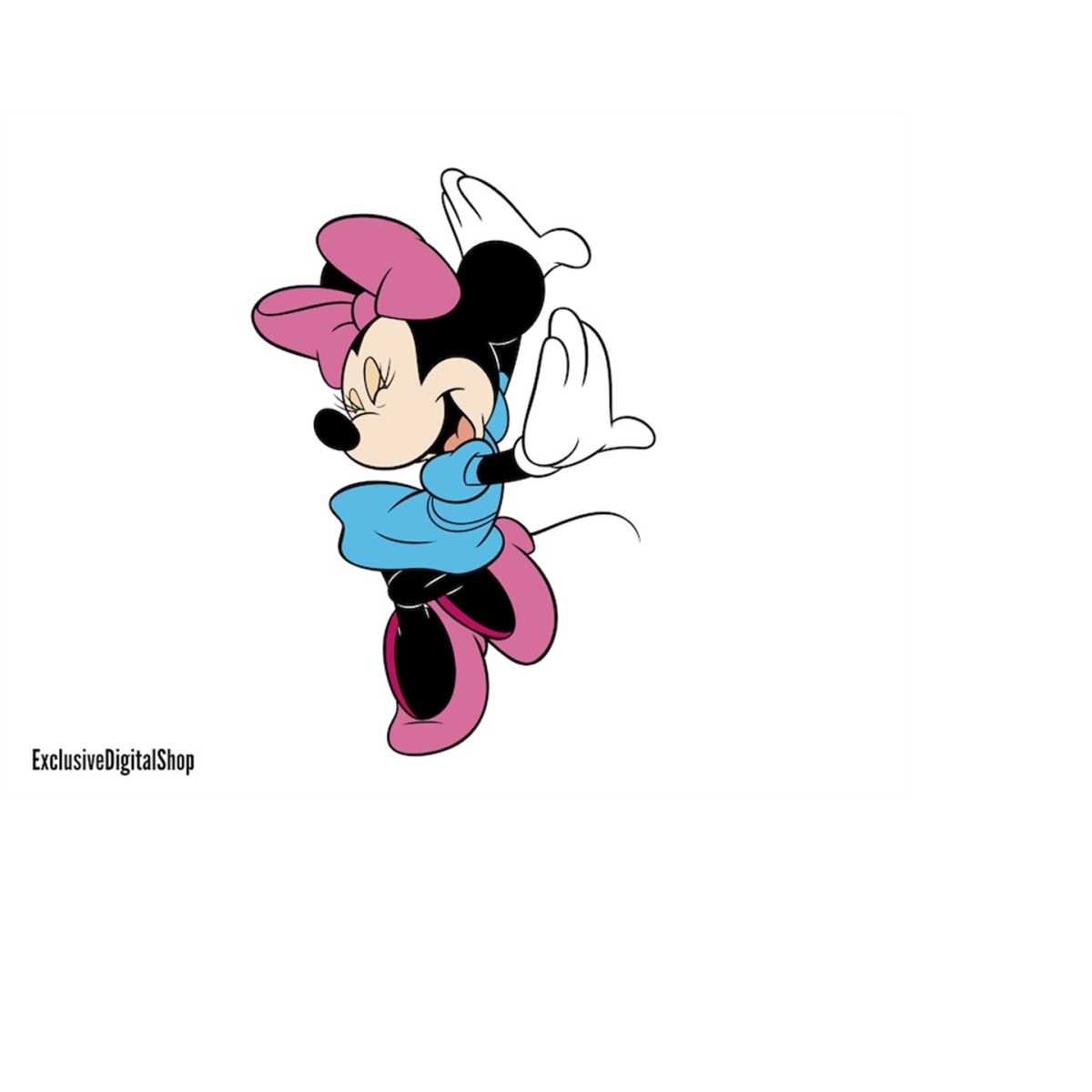 Minnie Mouse Dancing SVG, Mouse SVG, Cut File - Digital Down - Inspire ...