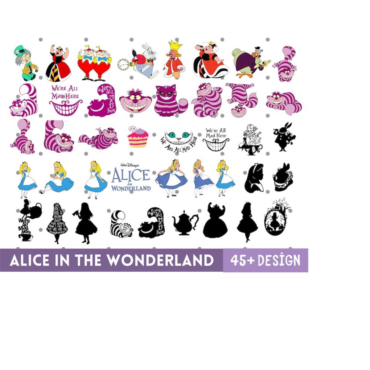 Alice in Wonderland SVG, Princess Svg, Alice Svg, Alice in W - Inspire ...