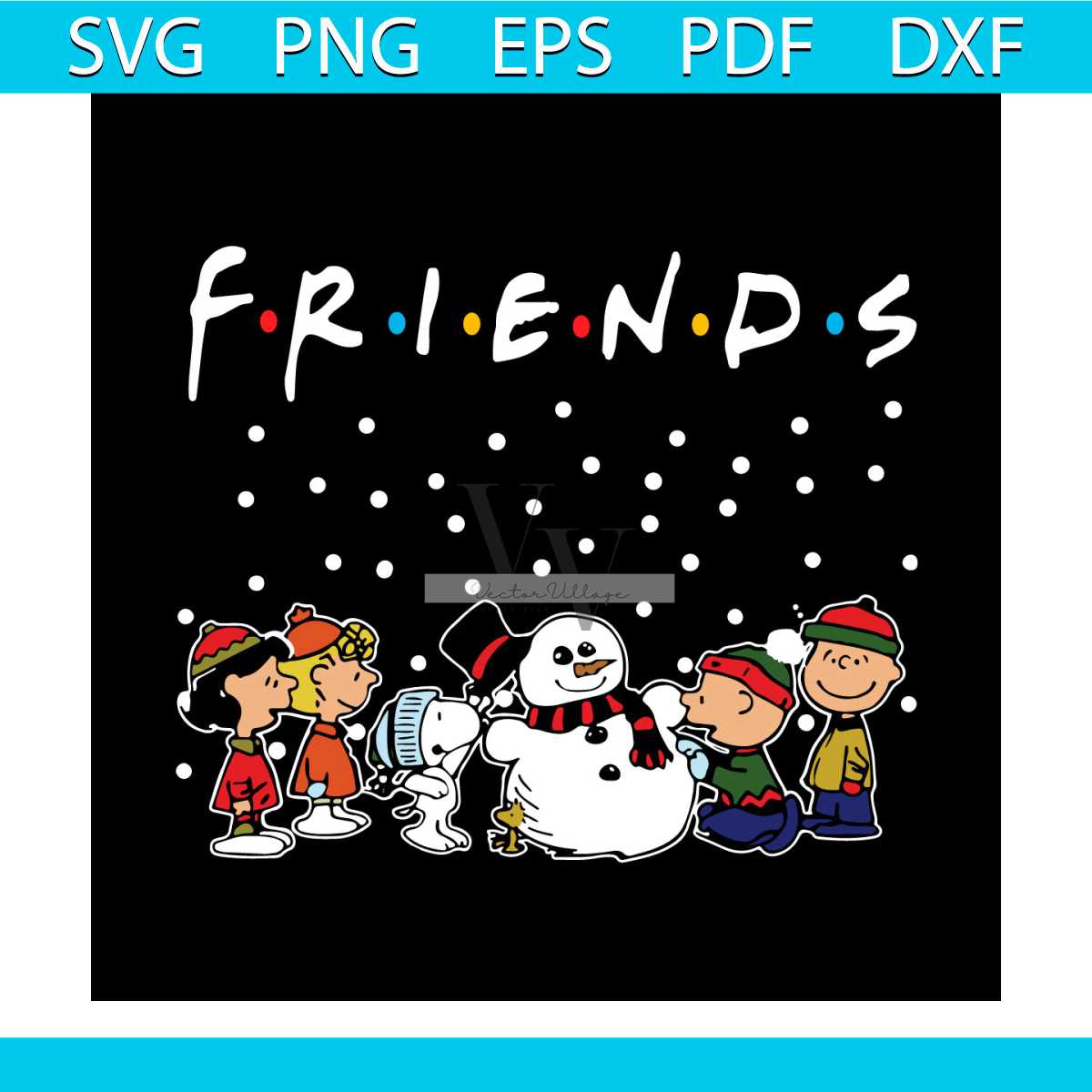 Winter Peanuts Friends Svg Svg, Christmas Svg, Friends Snoop | Inspire ...