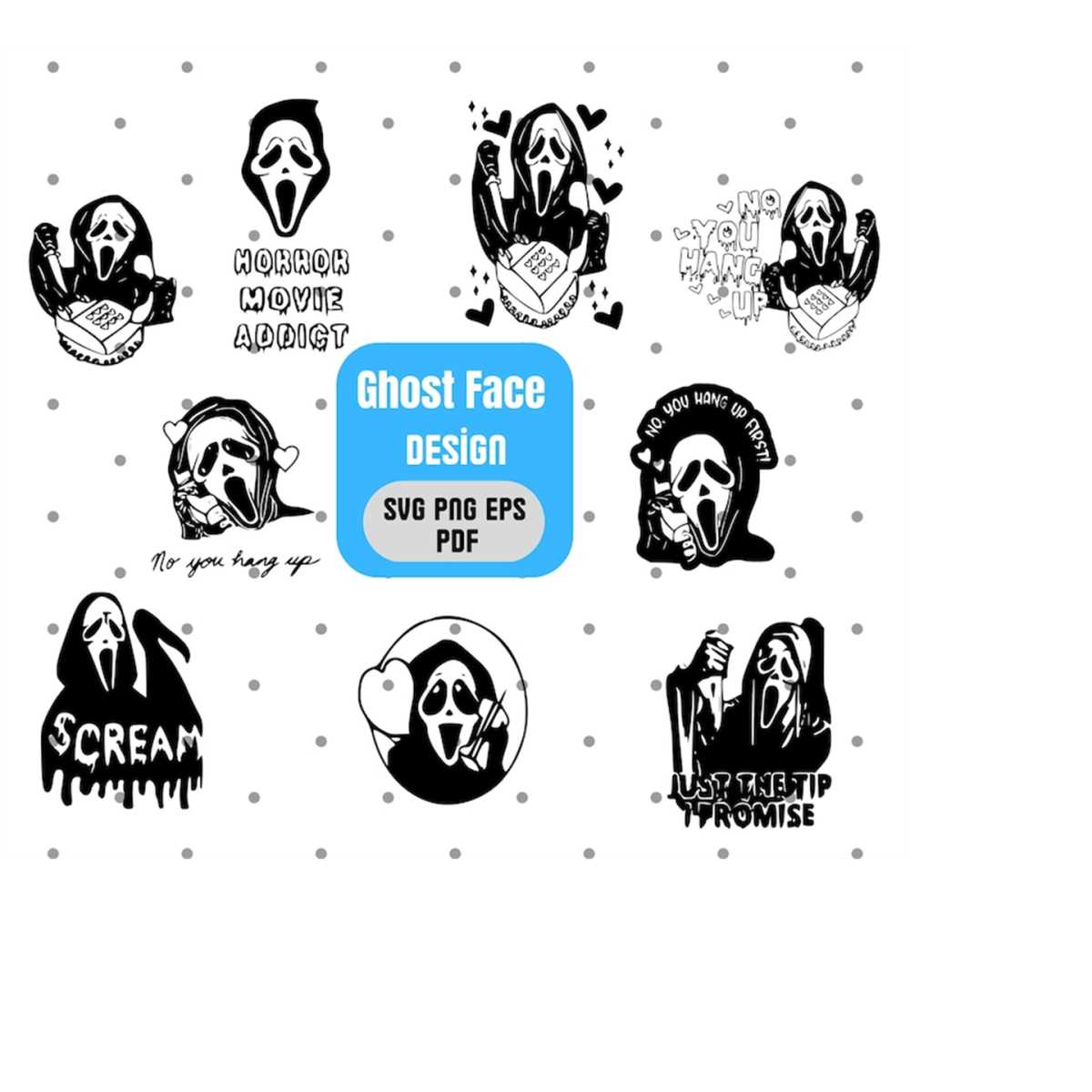 Scream SVG Ghost Face Svg Scream You Hang up Svg Scream ghos | Inspire ...