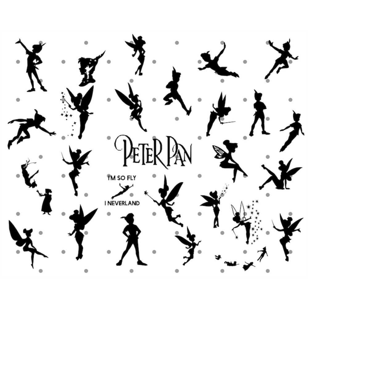 Tinkerbell Und Peter Pan Silhouette