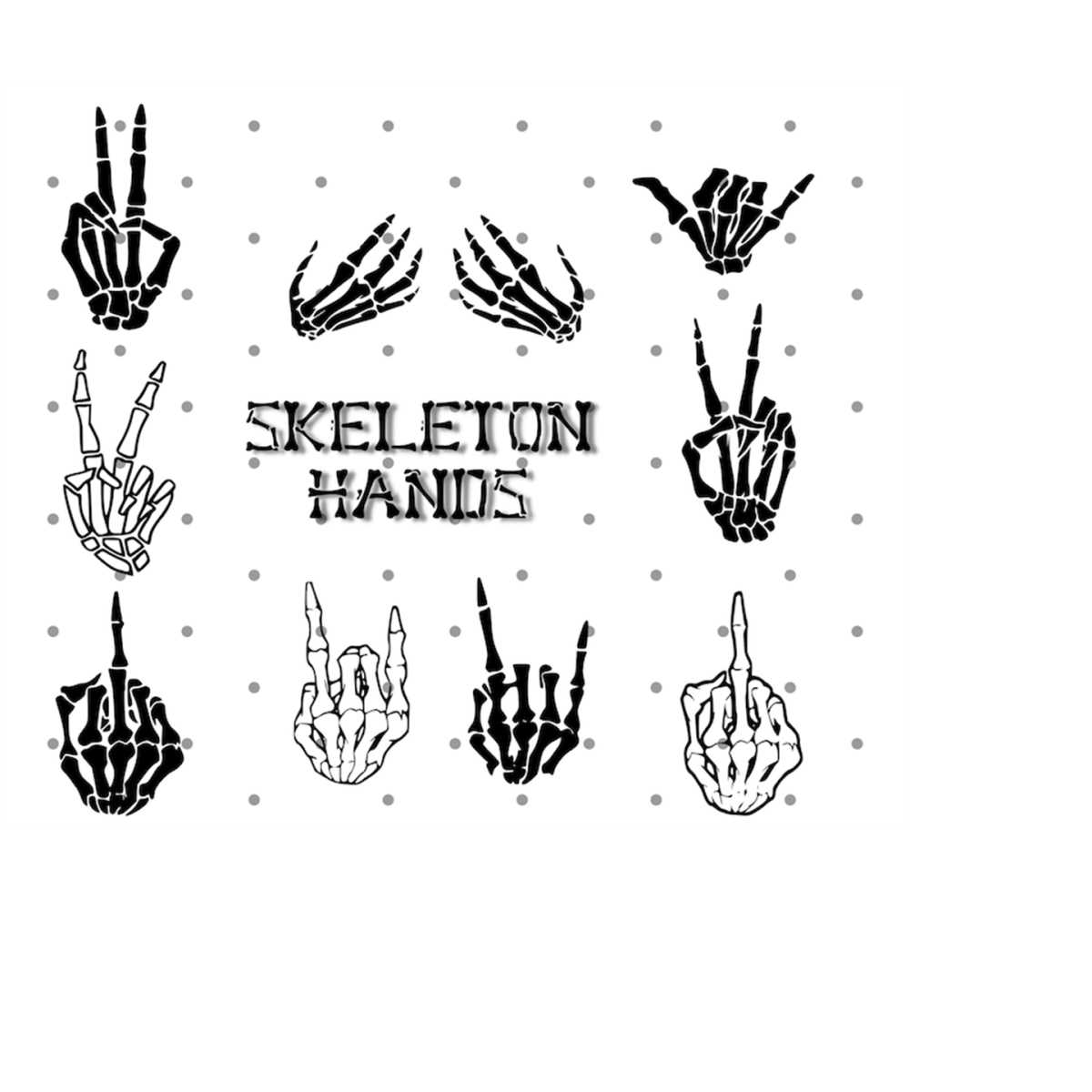Skeleton Hands SVG Skull Skeleton Hand Halloween svg Rack Ha | Inspire ...