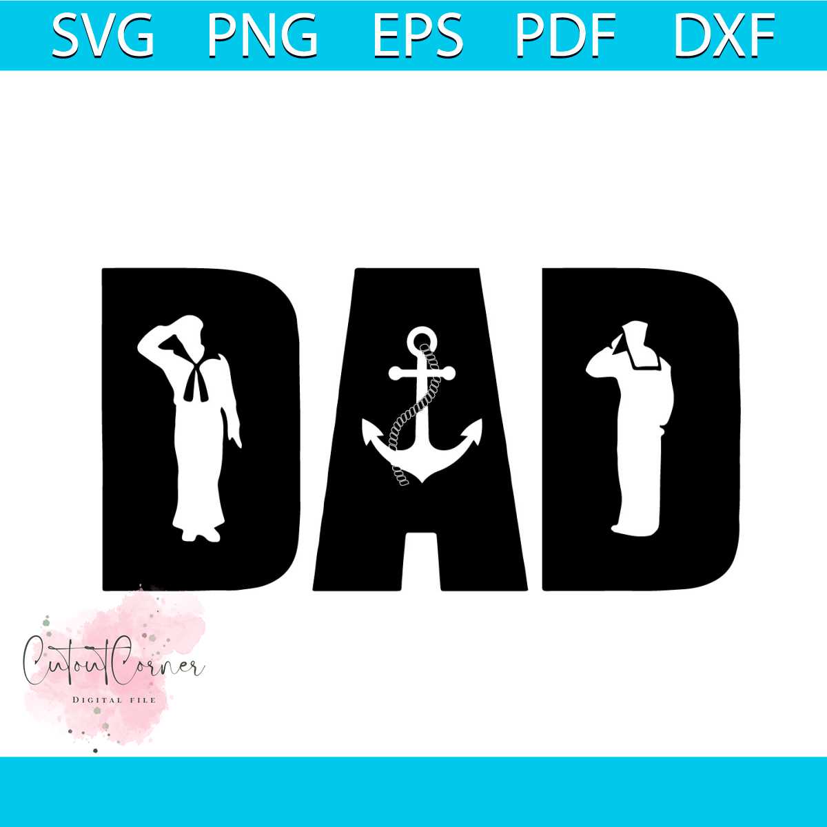 Dad Svg, Father's Day Svg, US Navy Svg, Sailor Svg, Military | Inspire ...
