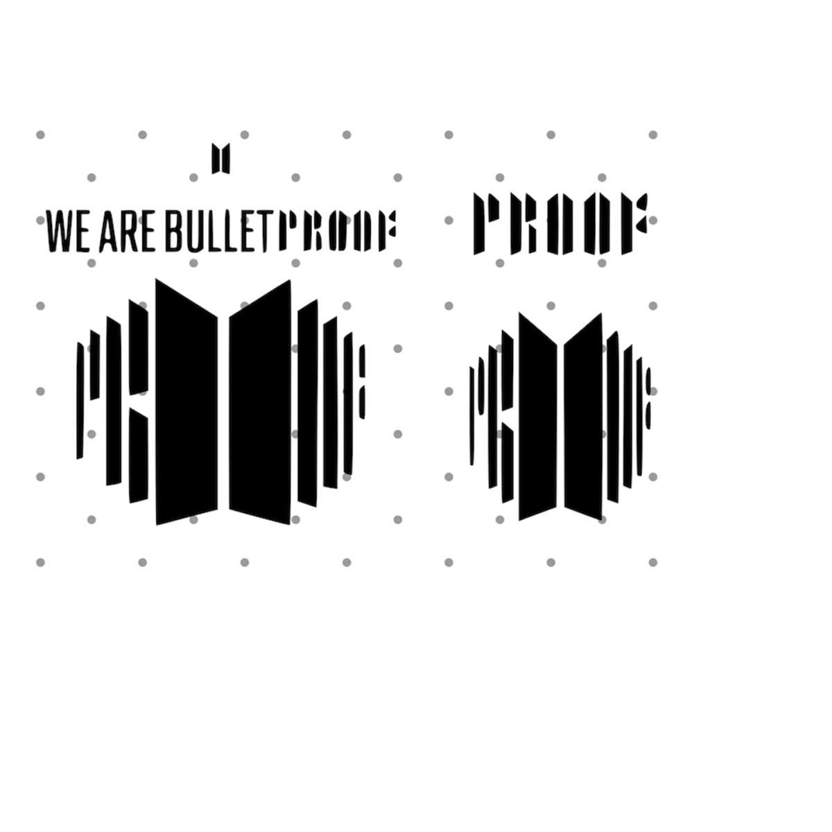 We are bullot proof Bts SVG Bts Army SVG Kpop svg Adorable T | Inspire ...