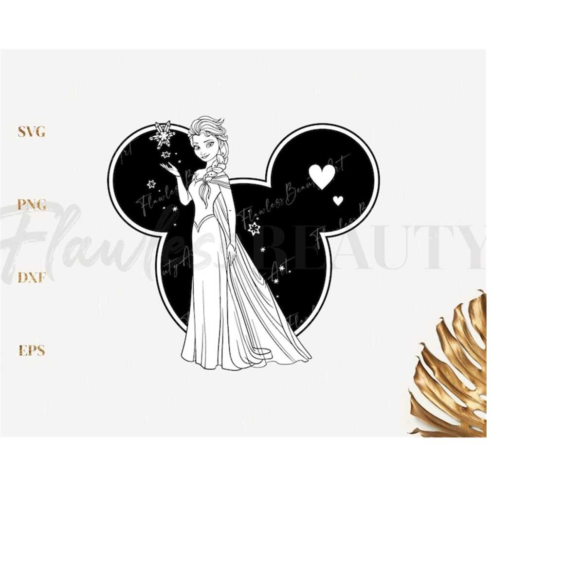 Elsa Svg, Frozen Princess SVG PNG, clipart, Cricut, Digital | Inspire ...