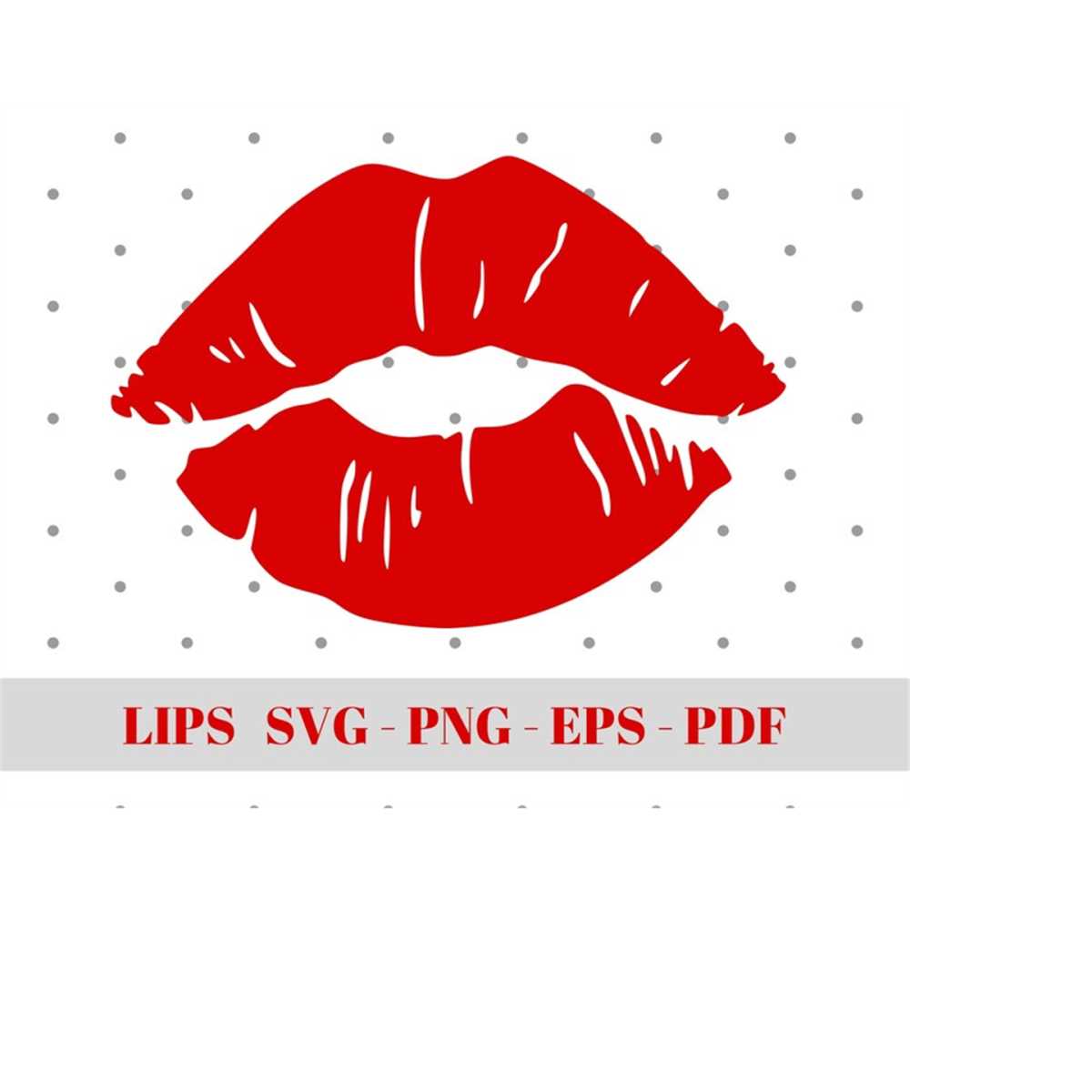 Lips SVG, Red Lips Svg, Kiss Svg, American Lips Svg, Cricut | Inspire Uplift