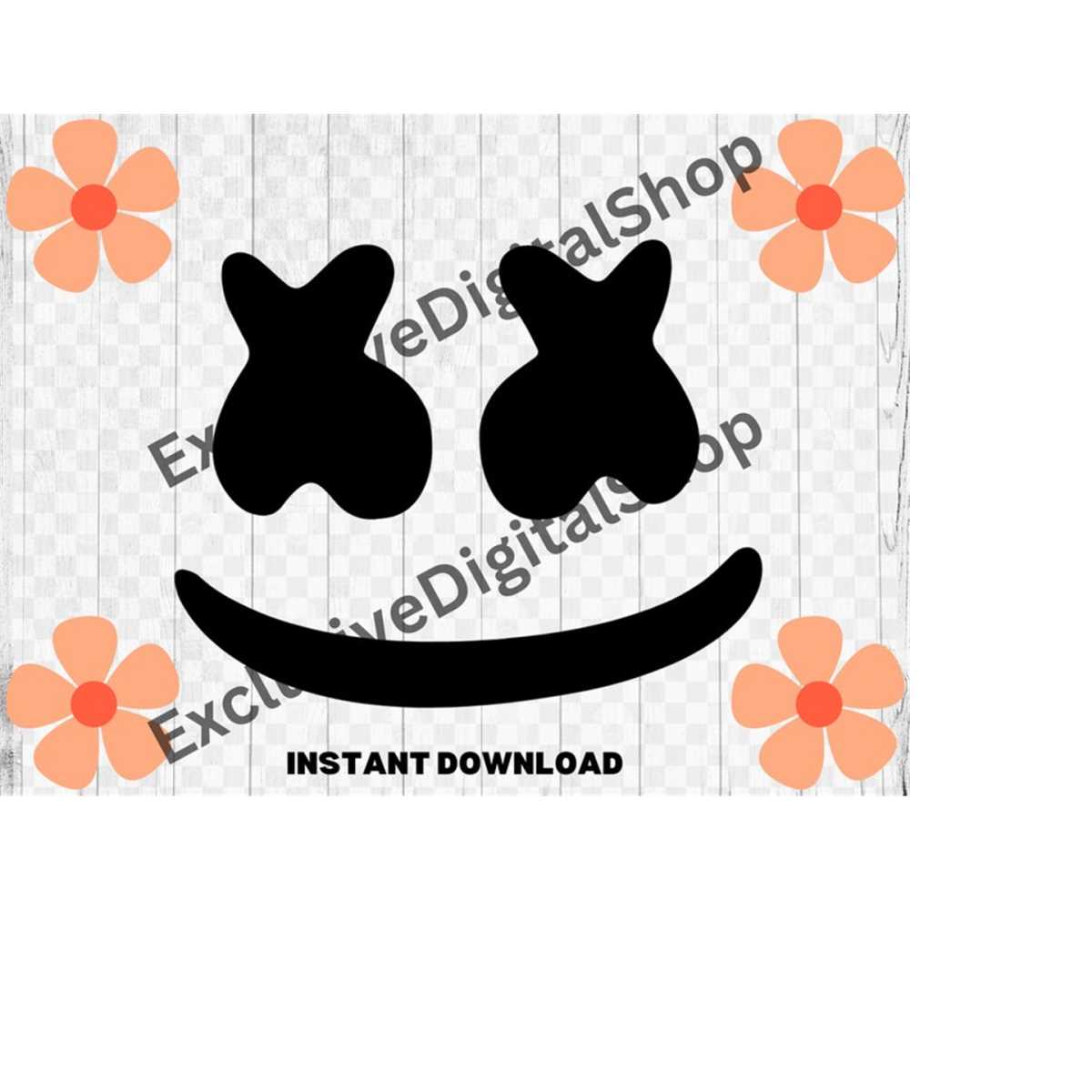 Dabbing marshmallow face, smile Cut File - Digital Downloa | Inspire Uplift