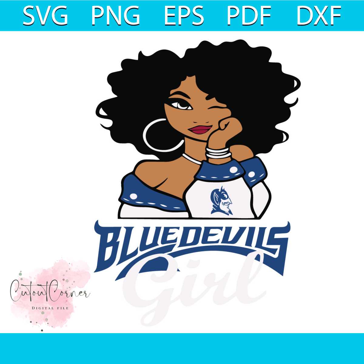 Duke Blue Devils men's basketball Girl Svg, Sport Svg, Ncca | Inspire ...