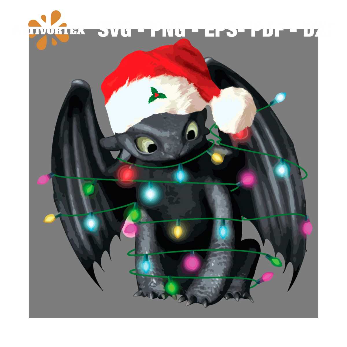 Toothless Svg, Trending Svg, Cartoon Svg, Santa Hat Svg, Chr | Inspire ...
