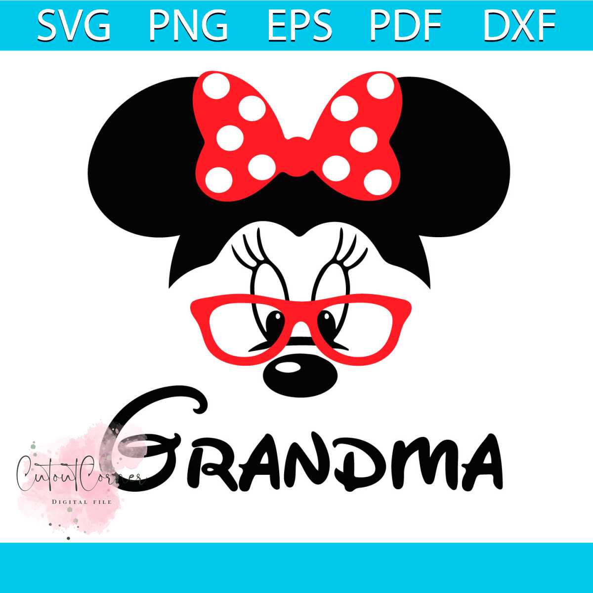 Disney Grandma Svg, Minnie Grandma Mouse Svg, Mickey Mouse S | Inspire ...
