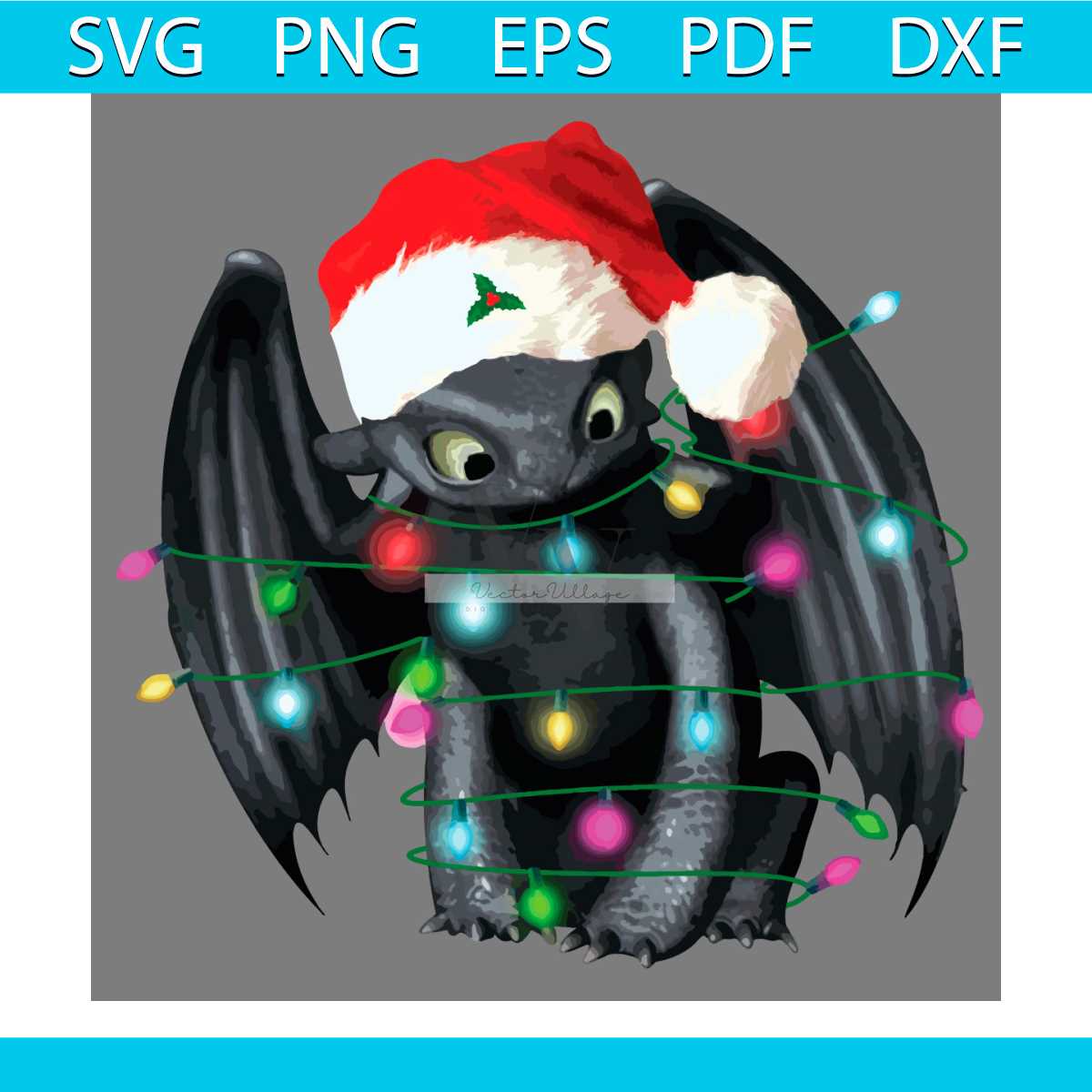 Toothless Svg, Trending Svg, Cartoon Svg, Santa Hat Svg, Chr | Inspire ...