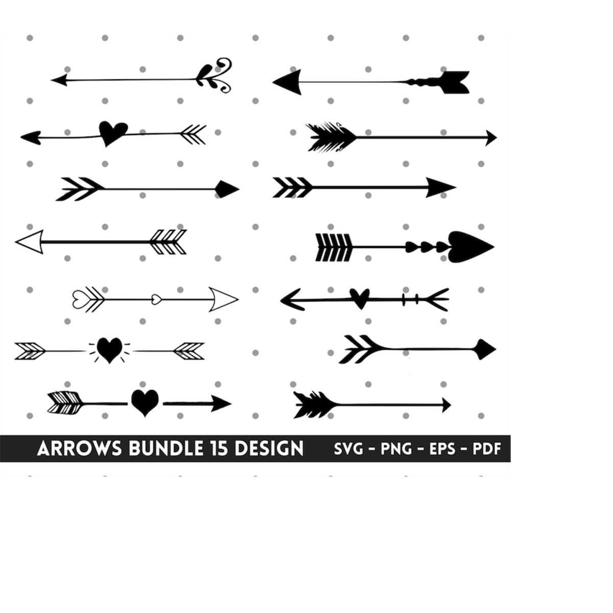 Arrows SVG Bundle, Arrow Svg, Archery Arrows Svg, Arrows Cli | Inspire ...