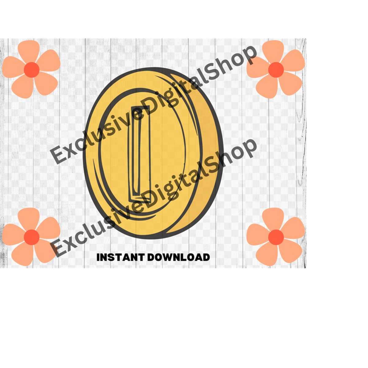 Gold Coin SVG, Cut File - Digital Download svg png Design F | Inspire ...