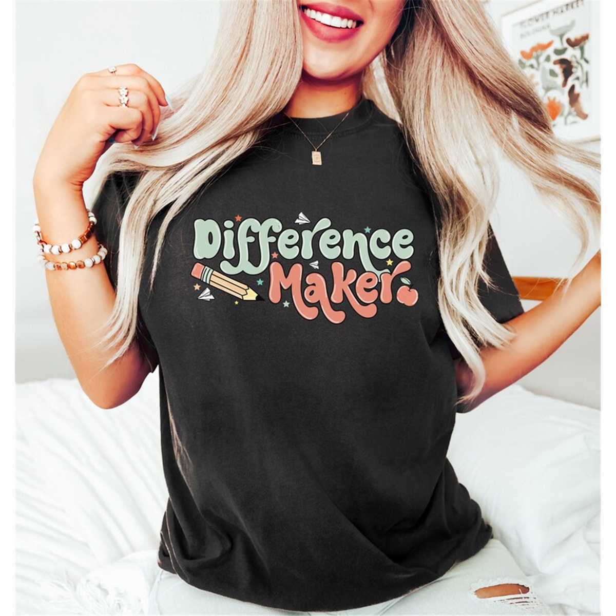 Difference Maker Teacher Shirts, Back To School Shirt, Teach | Inspire ...