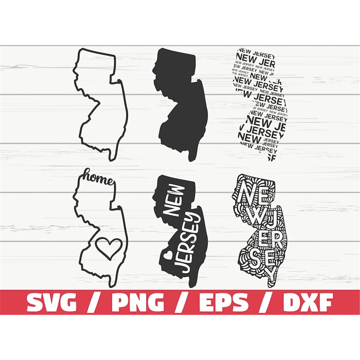 New Jersey State SVG / Cut File / Cricut / Clip art / Commer | Inspire ...