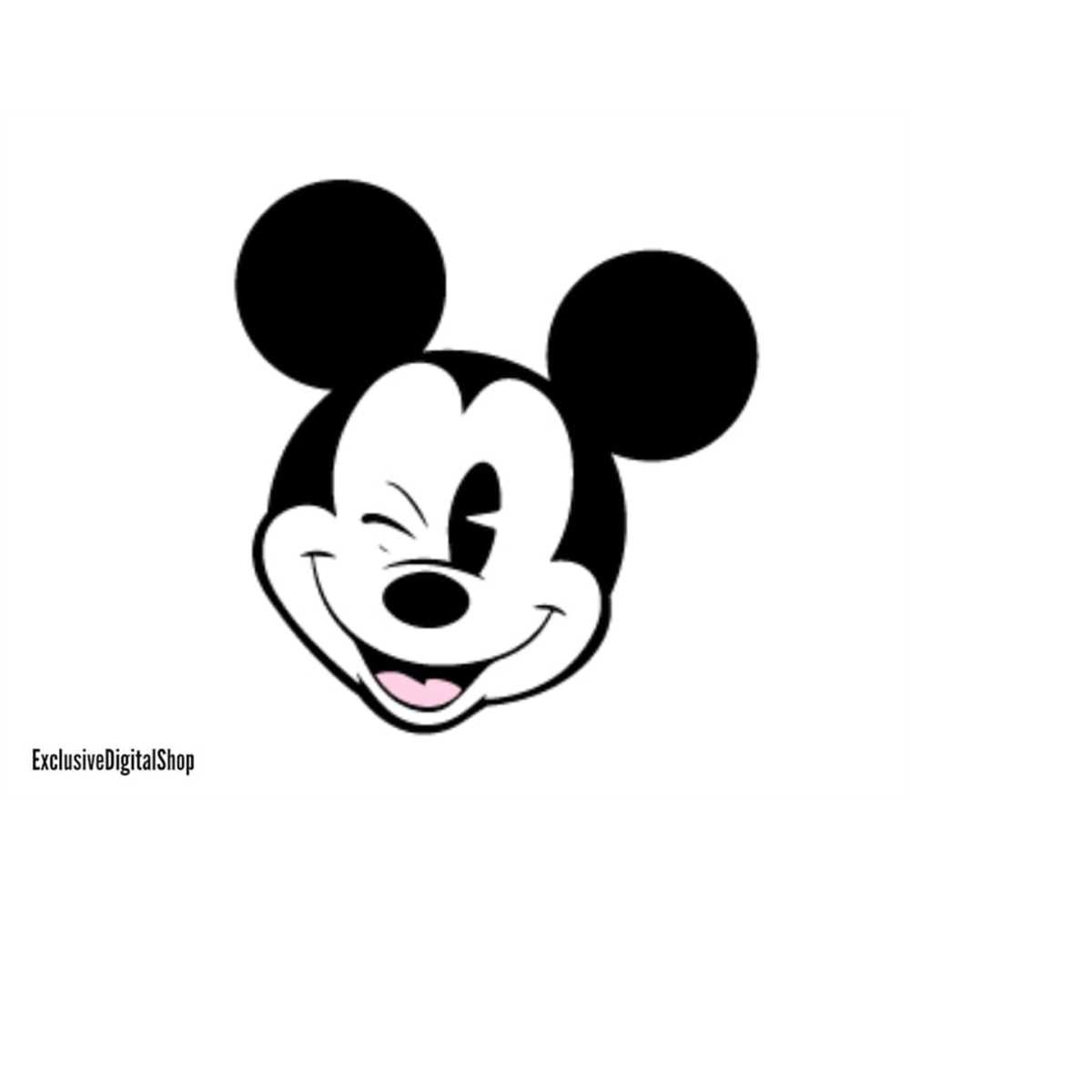 Mickey Mouse Head SVG, Mouse SVG, Cut File - Digital Downloa | Inspire ...