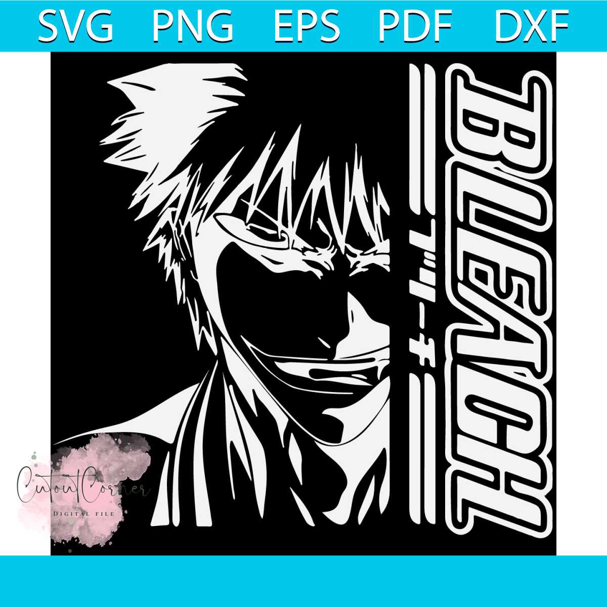 Ichigo Bleach Anime Svg, Trending Svg, Ichigo Svg, Bleach An | Inspire ...