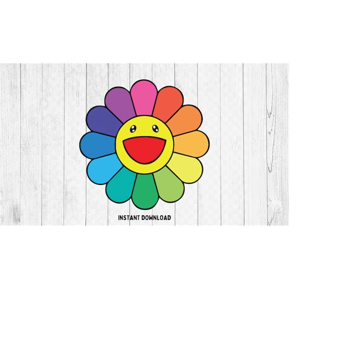 Flower SVG, Smile SVG, Colorful Cut File - Digital Download - Inspire ...