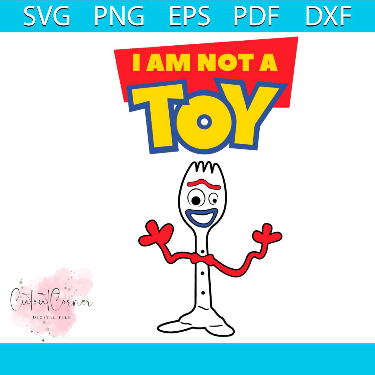 Toy Story 4 Forky Svg, Disney Svg, Toy Story 4 Svg, Forky Sv | Inspire ...