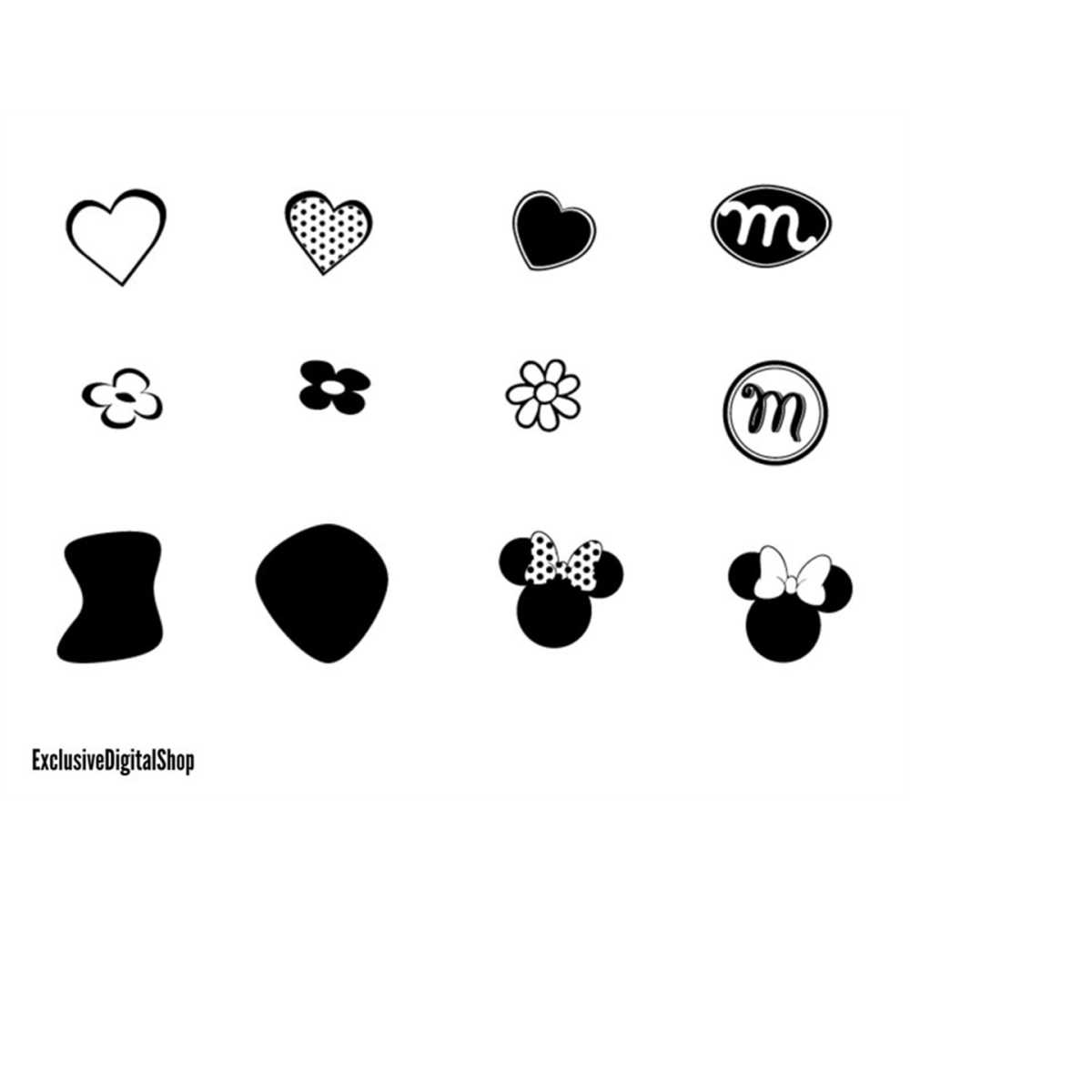 Mickey Mouse Bundle SVG, Mouse SVG, Cut File - Digital Downl | Inspire ...