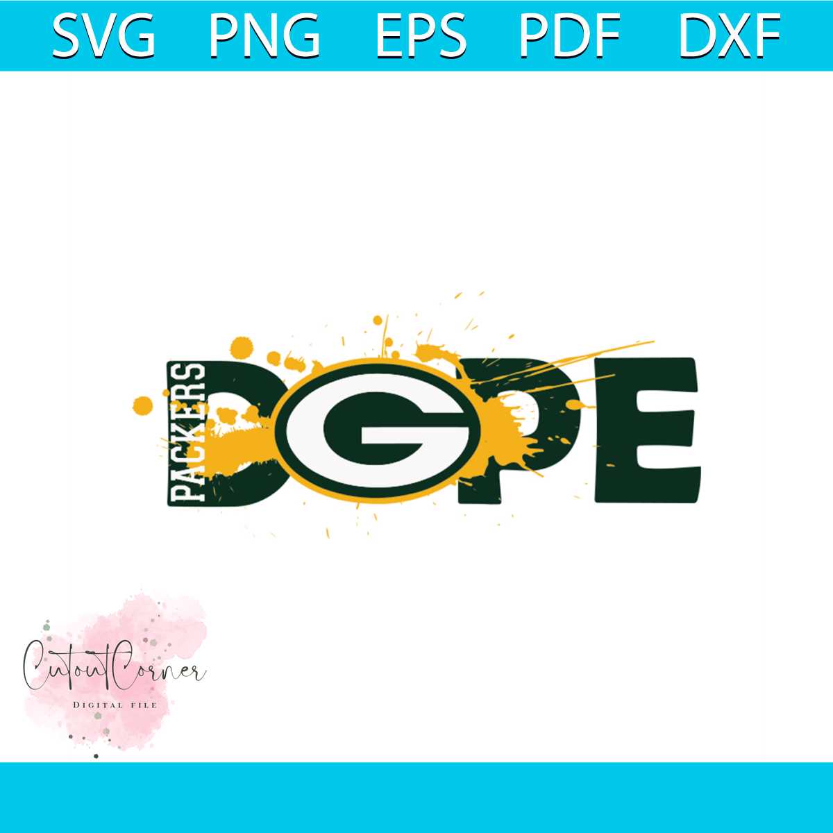 NFL Football DOPE, Green Bay Packers Svg, Cricut File, Footb | Inspire ...