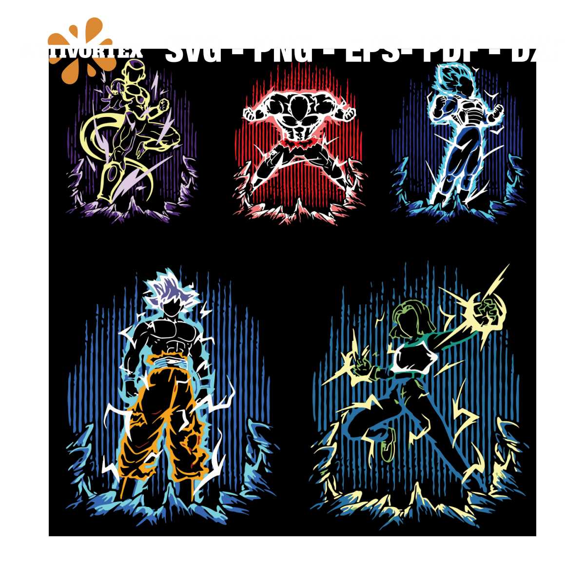 Goku Bundle Svg, Trending Svg, Super Saiyan Bundle Svg, Free | Inspire ...