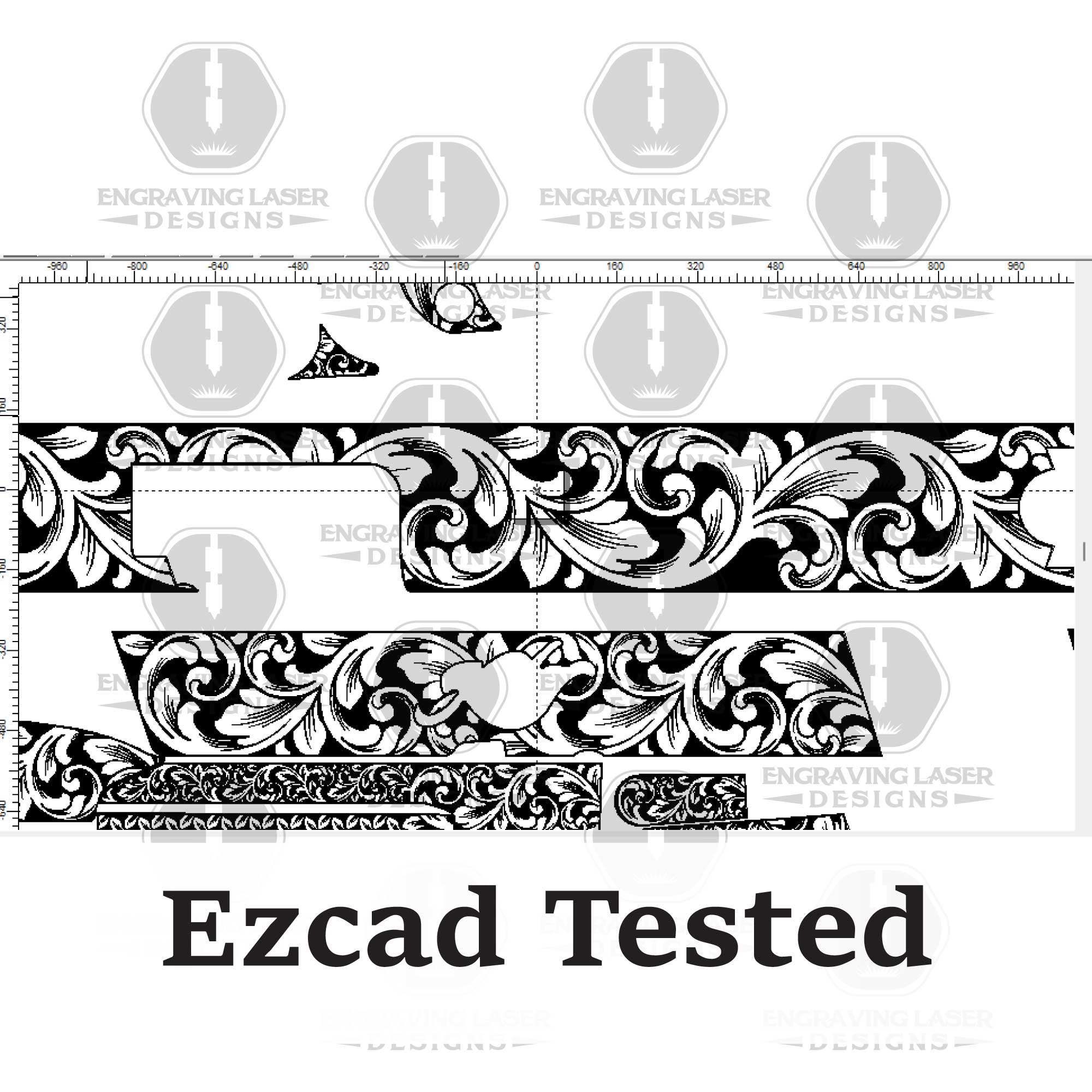 Engraving Laser Designs kimbar scroll design - Inspire Uplift