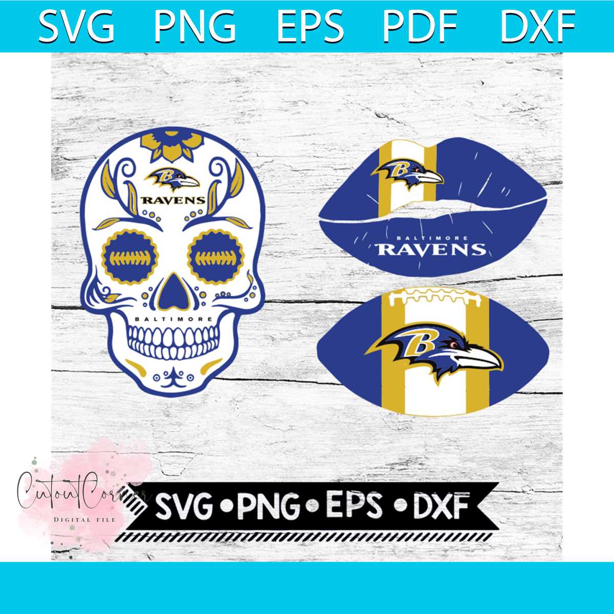 Baltimore Ravens Svg, NFL Svg, Bundle, Svg, Cricut File, Foo | Inspire ...