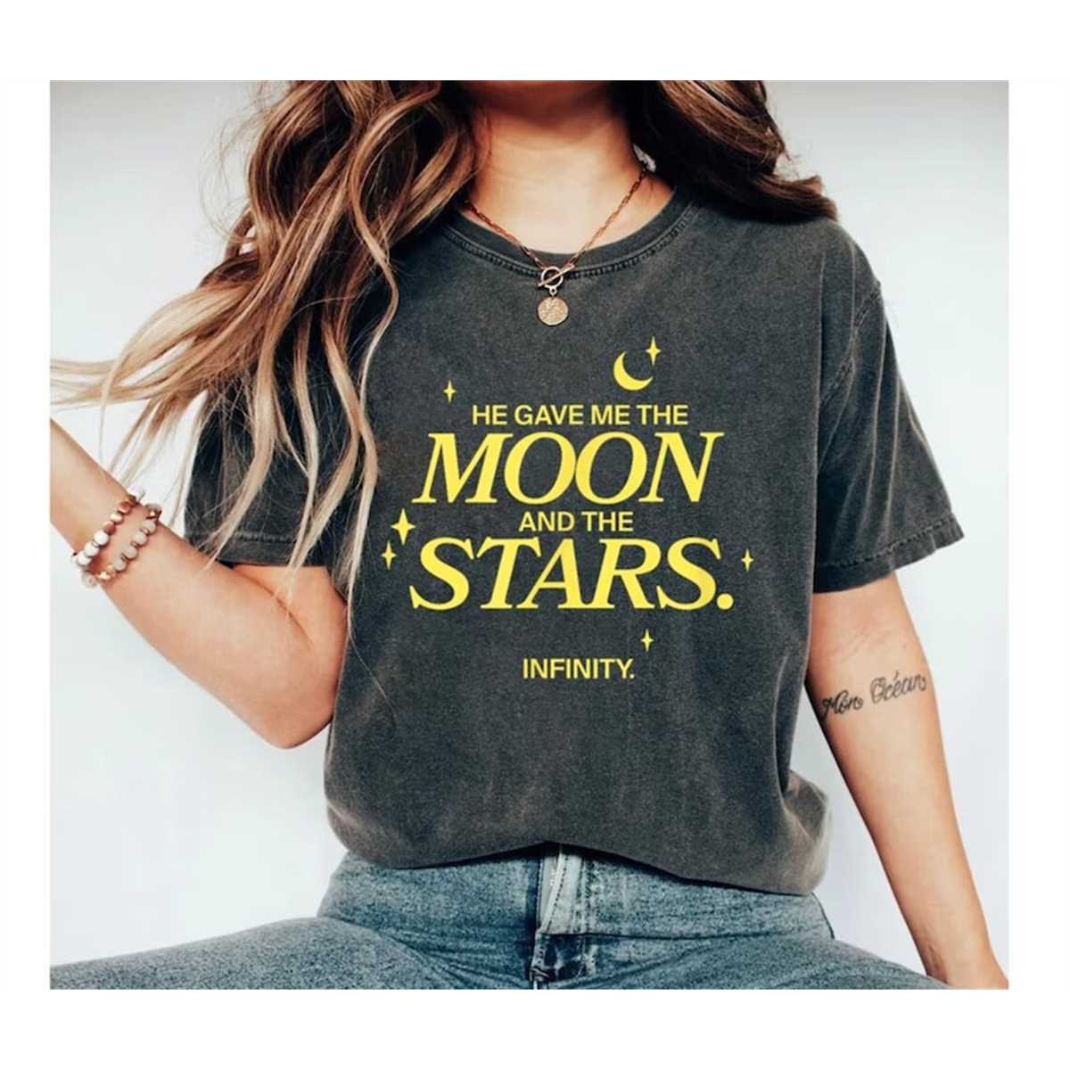 He Gave Me The Moon And The Stars Infinity Shirt, Belly And | Inspire ...