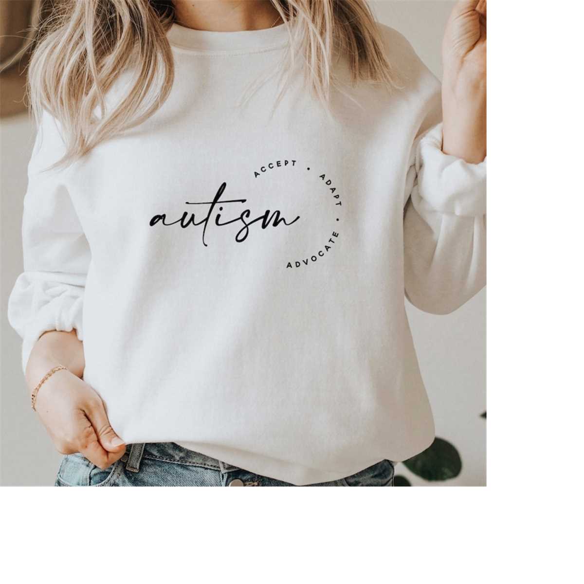 Autism Awareness SVG PNG PDF, Accept, Adapt, Advocate Svg, B | Inspire ...