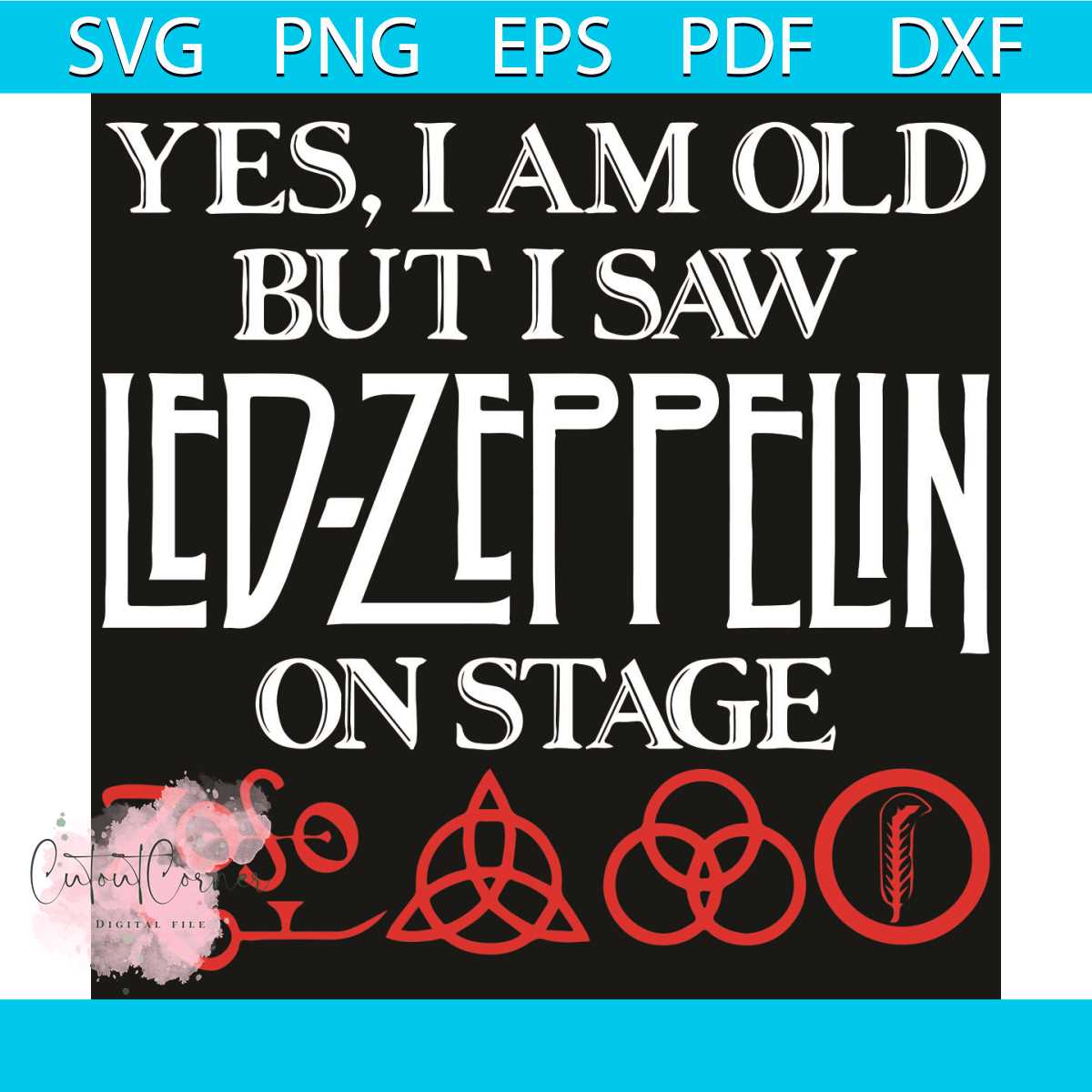 Yes I am old but I saw Led Zeppelin on stage svg, older peop | Inspire ...