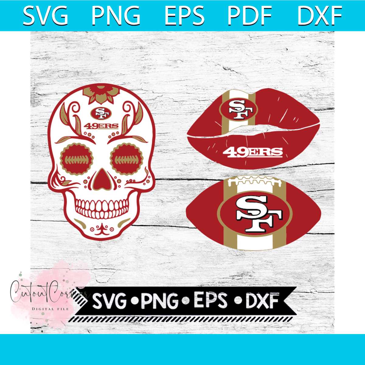 San Francisco 49ers Svg, NFL Svg, Bundle, Svg, Cricut File, | Inspire ...