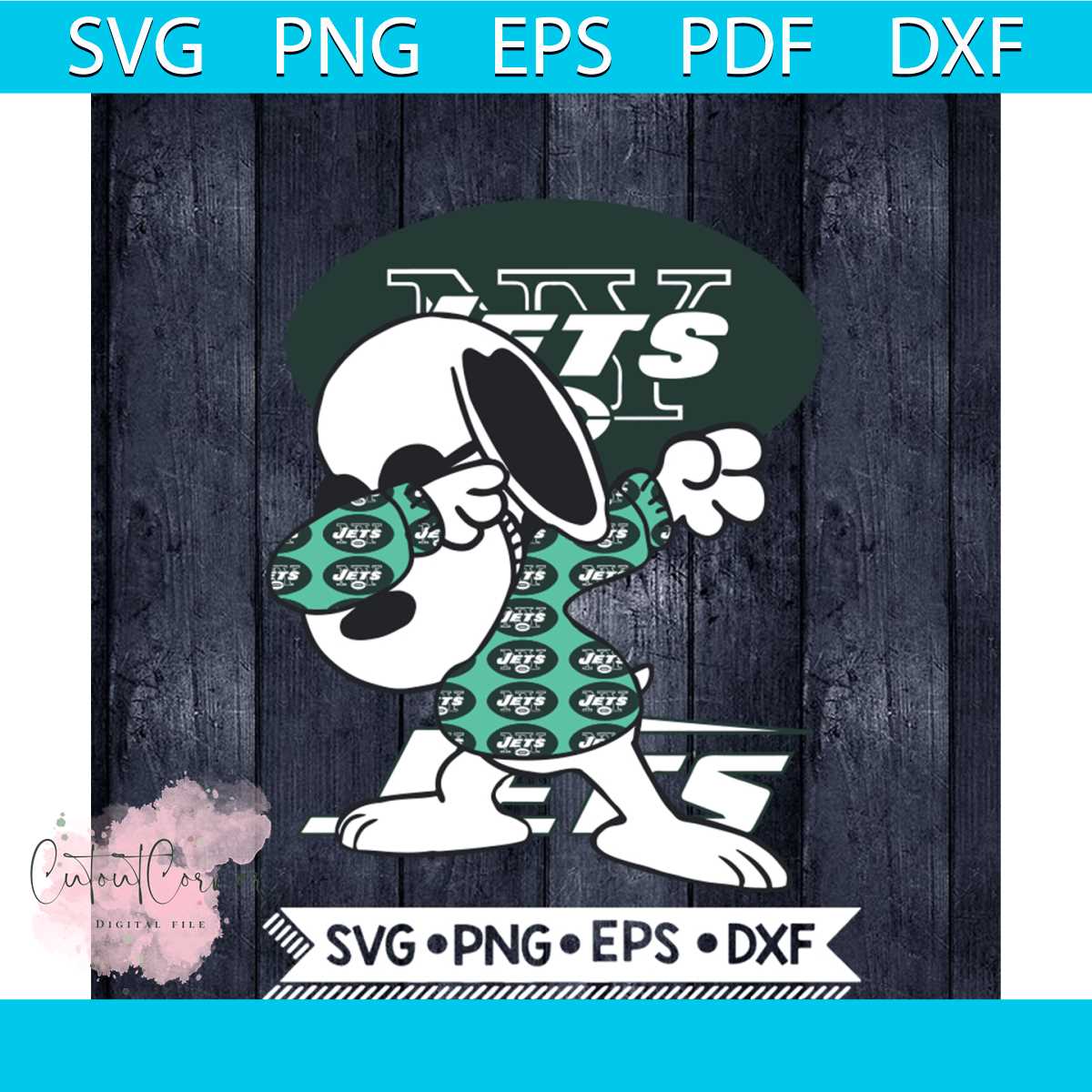 New York Jets Snoopy Dabbing Svg, NFL Svg, Football Svg, Cri | Inspire ...