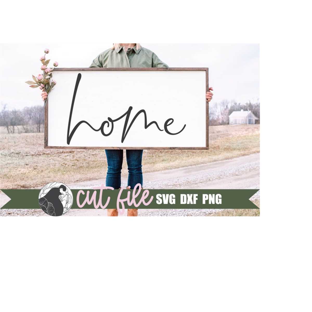 Home Sign SVG, Farmhouse Sign SVG, Large Sign Design, Home C | Inspire ...