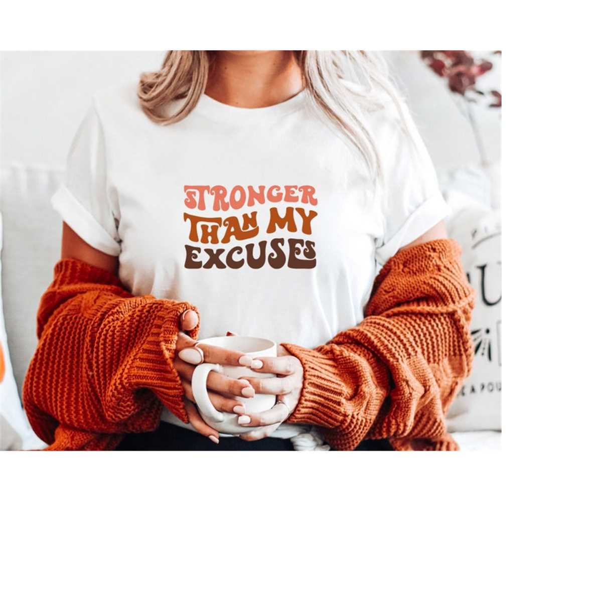 Stronger Than My Excuses SVG PNG PDF Cut File, Mental Health | Inspire ...