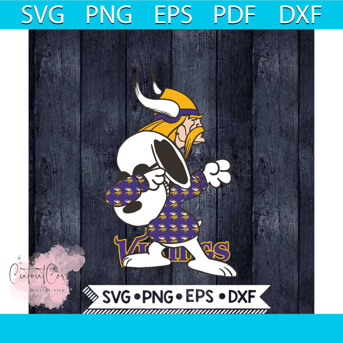 Minnesota Vikings Snoopy Dabbing Svg, NFL Svg, Football Svg, | Inspire ...