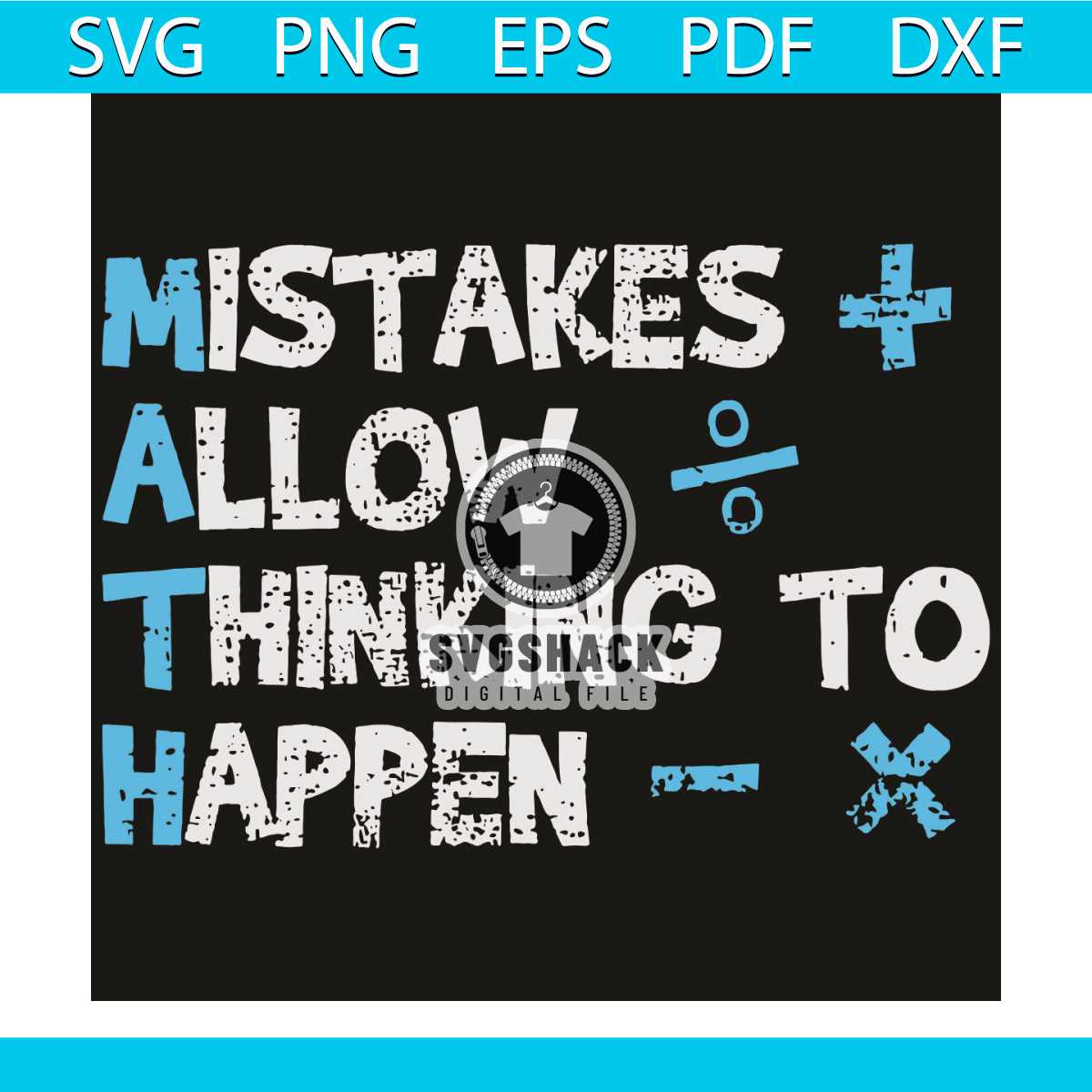 Mistakes allow thinking to happen svg, mistakes svg, mistake | Inspire ...