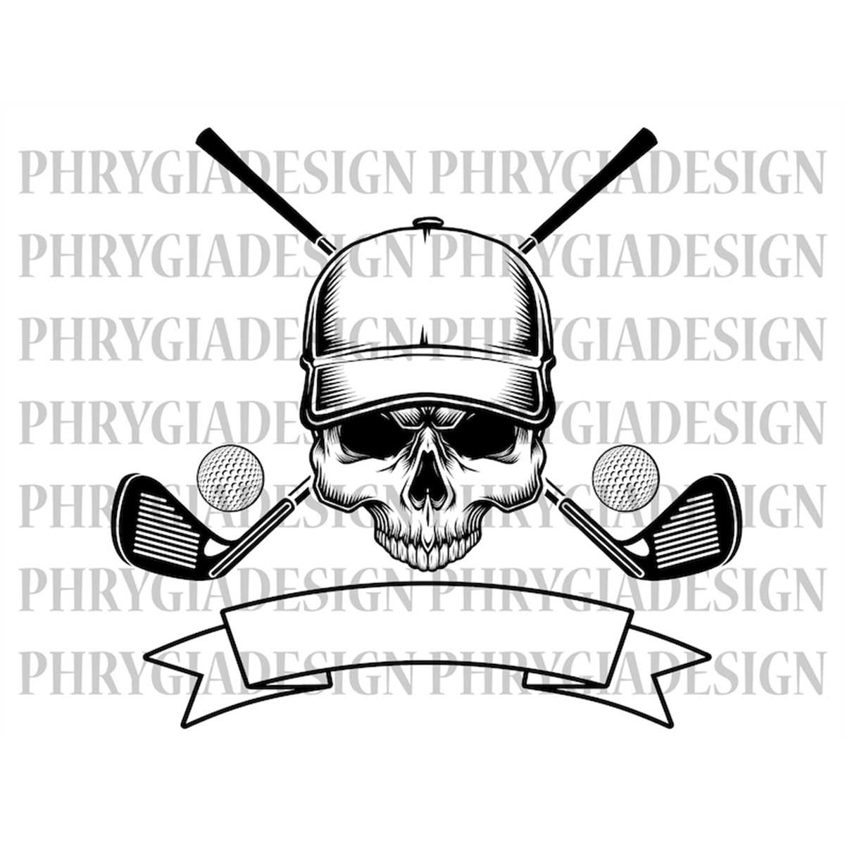 Golf Skull Svg Png , Golf Svg , Skull Svg , Golf Clipart , G | Inspire ...