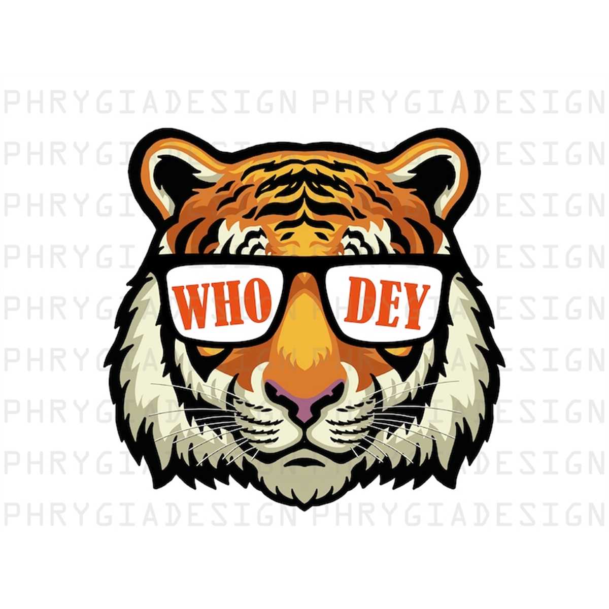 Who Dey Tiger Png , Who Dey Png , Tiger Clipart , Bengals , - Inspire ...