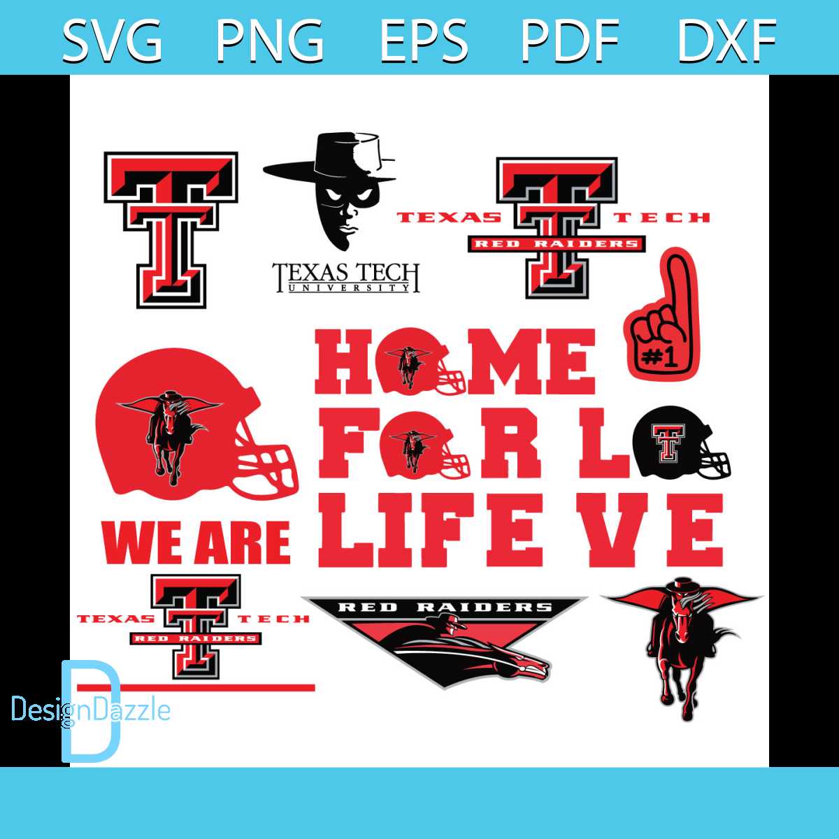 Texas Tech Bundle Svg, Sport Svg, Texas Tech Red Raiders foo | Inspire ...