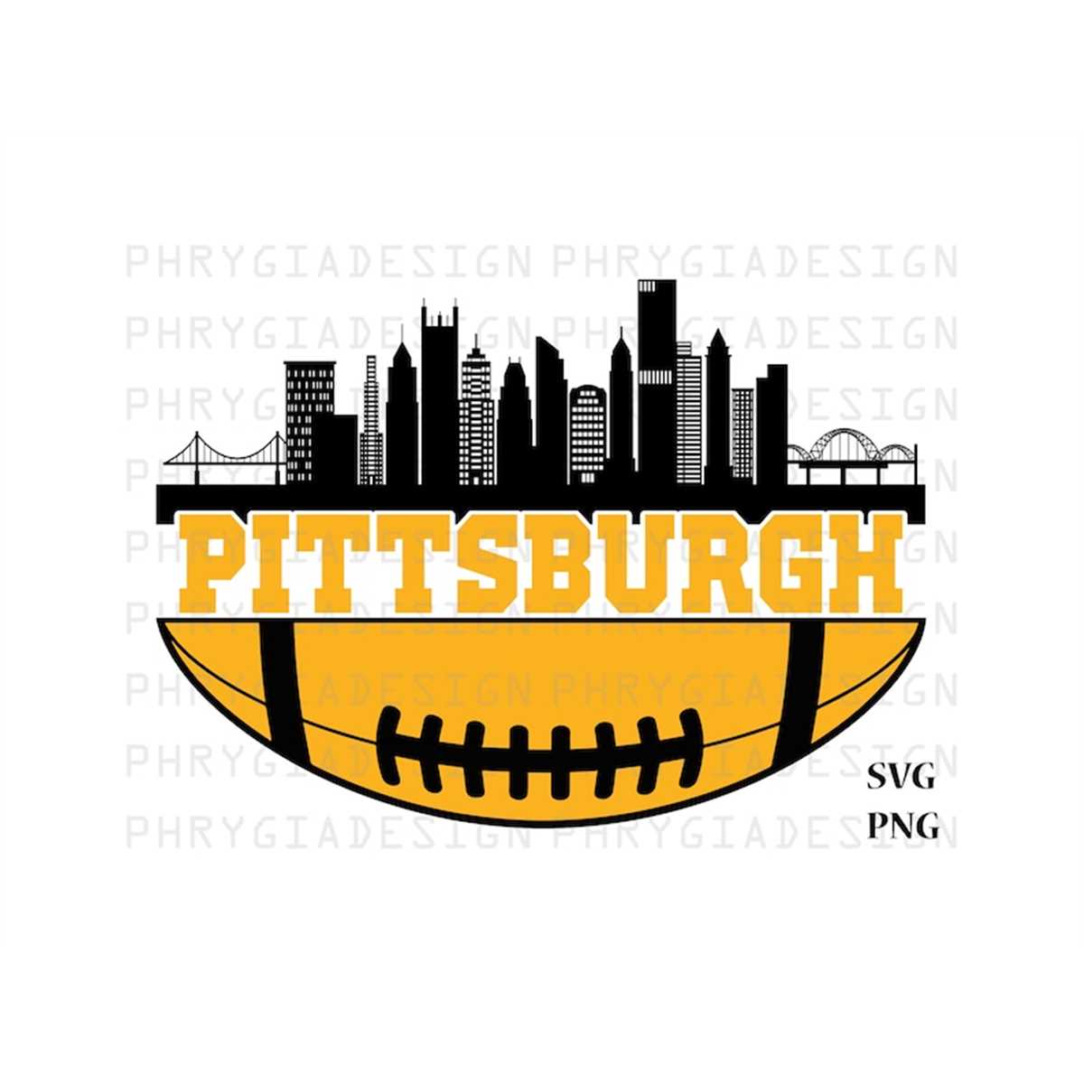 Pittsburgh Skyline Svg Png , Pittsburgh Svg , Sports Svg , F | Inspire ...