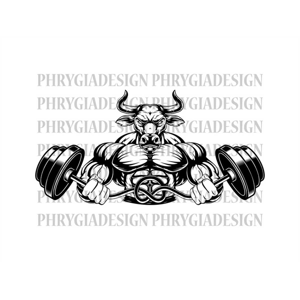 Bull Bodybuilder Svg Png , Muscle Man Svg , Gym Svg , Biceps | Inspire ...
