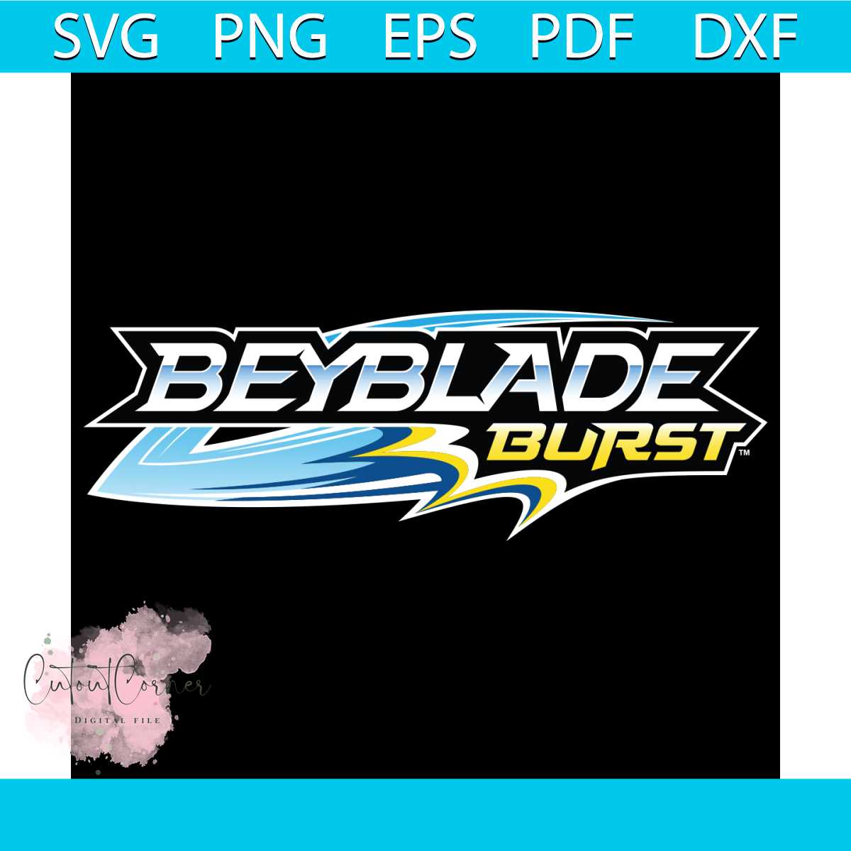 Beyblade Burst Dark Logo Svg, Beyblade Burst logo svg, Beybl | Inspire ...