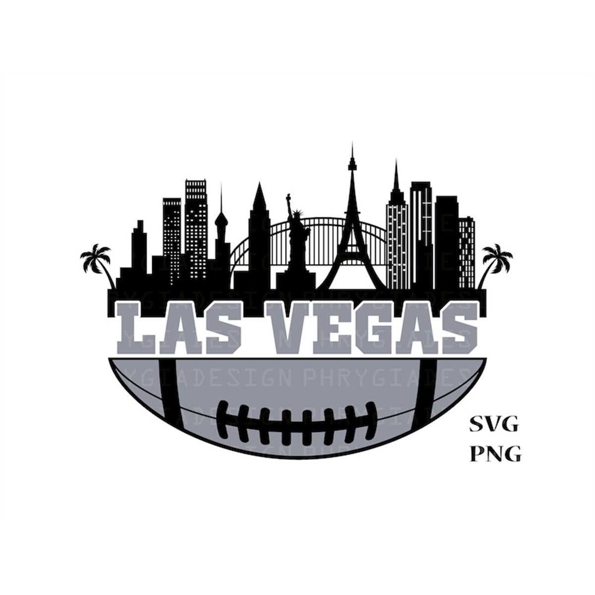 Las Vegas Skyline Svg Png , Las Vegas Svg , Raiders Svg , Sp | Inspire ...