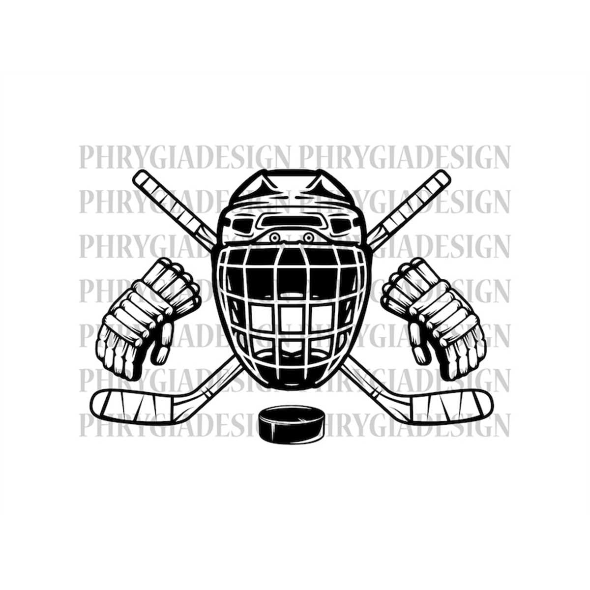Ice Hockey Svg Png , Hockey Stick Svg , Hockey Helmet , Puck | Inspire ...