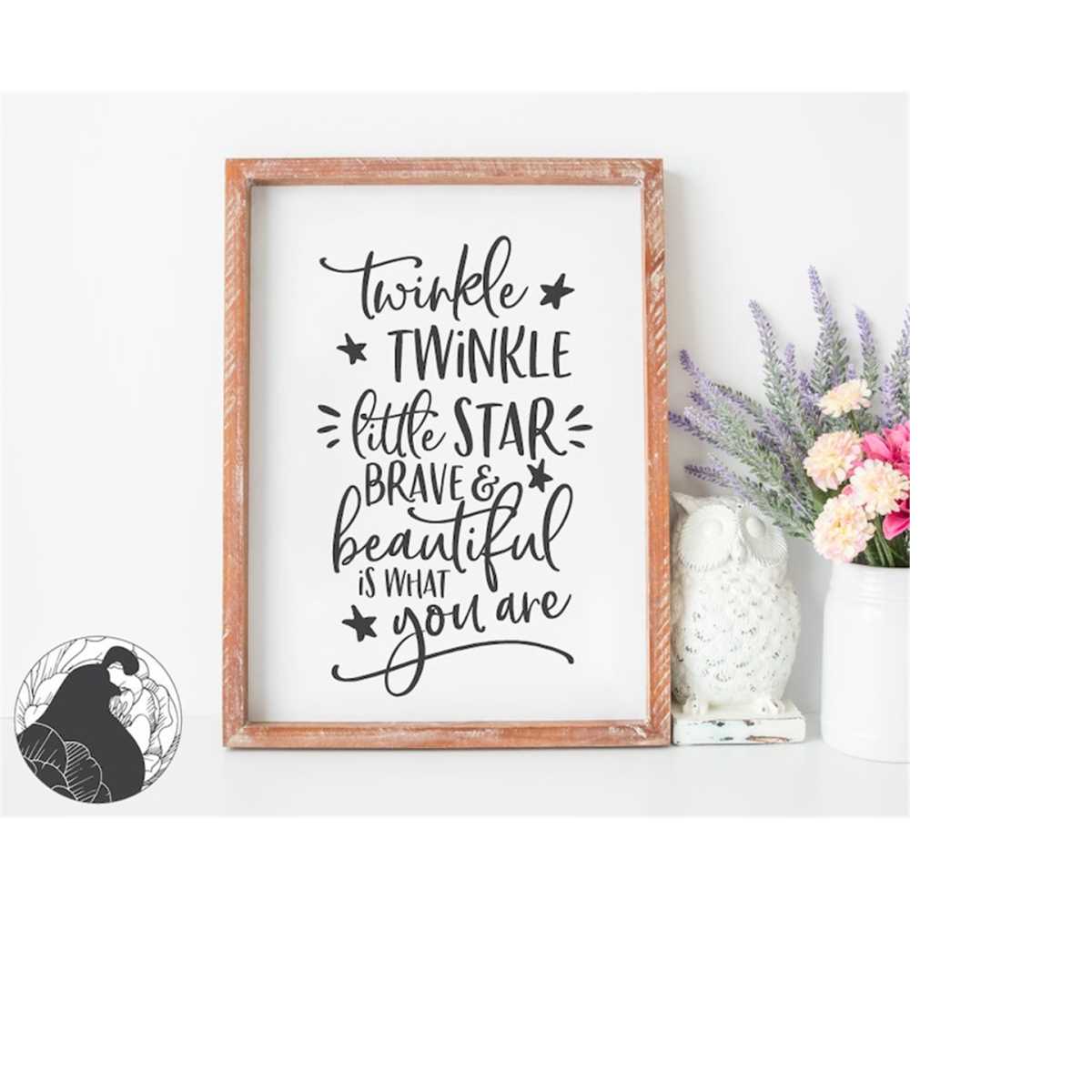 Twinkle Twinkle Little Star SVG, Brave Cut File, Beautiful s | Inspire ...