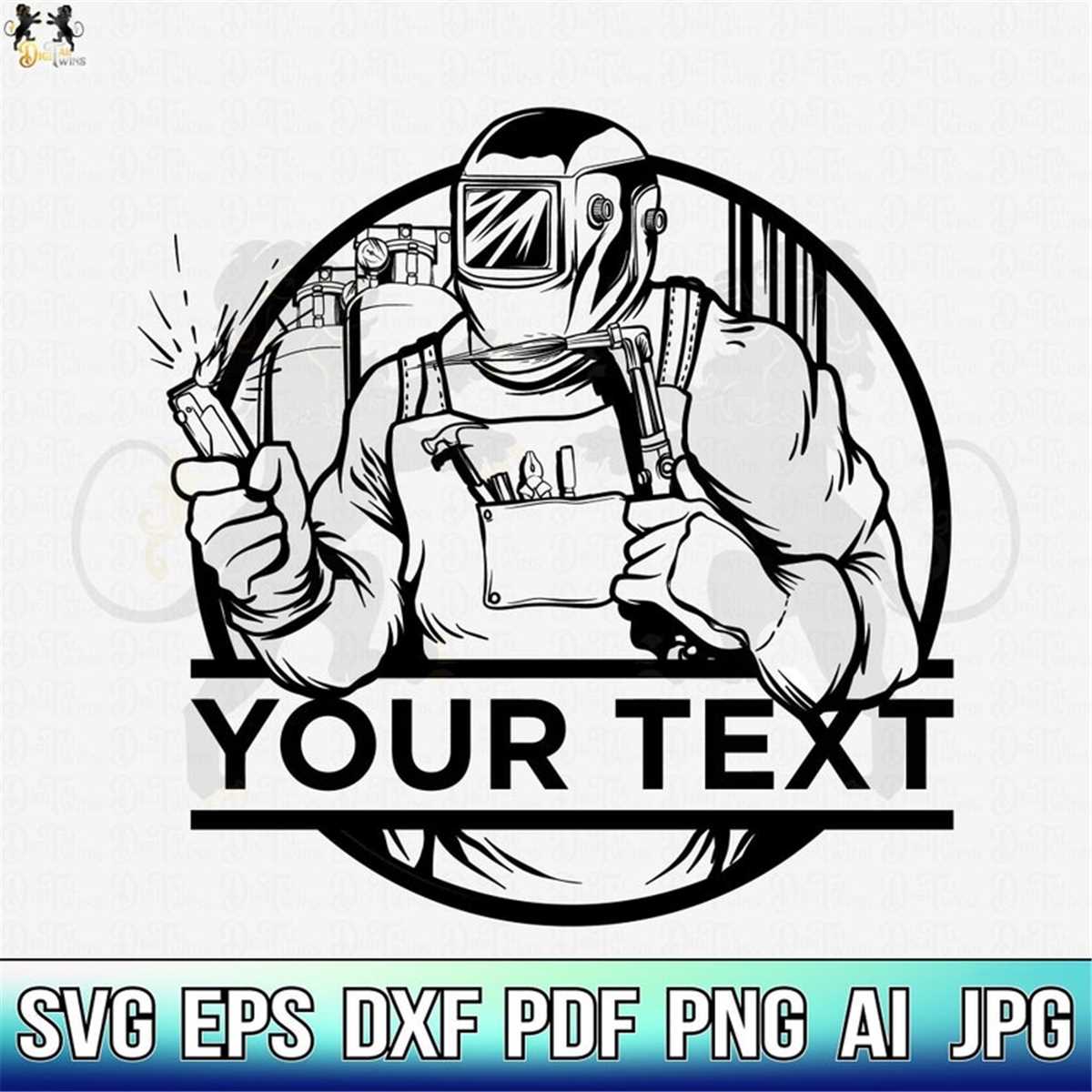 Welder Name Frame Svg, Welding Svg, Welder Clipart, Welder C - Inspire ...