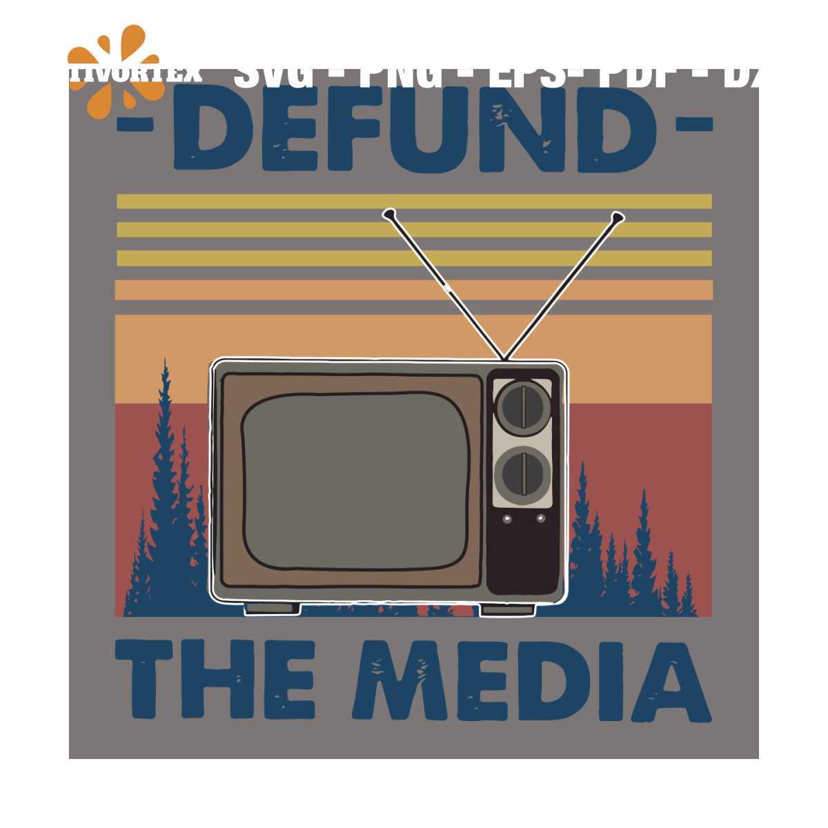 Defund the media Svg, defund svg, media svg, television svg, | Inspire ...